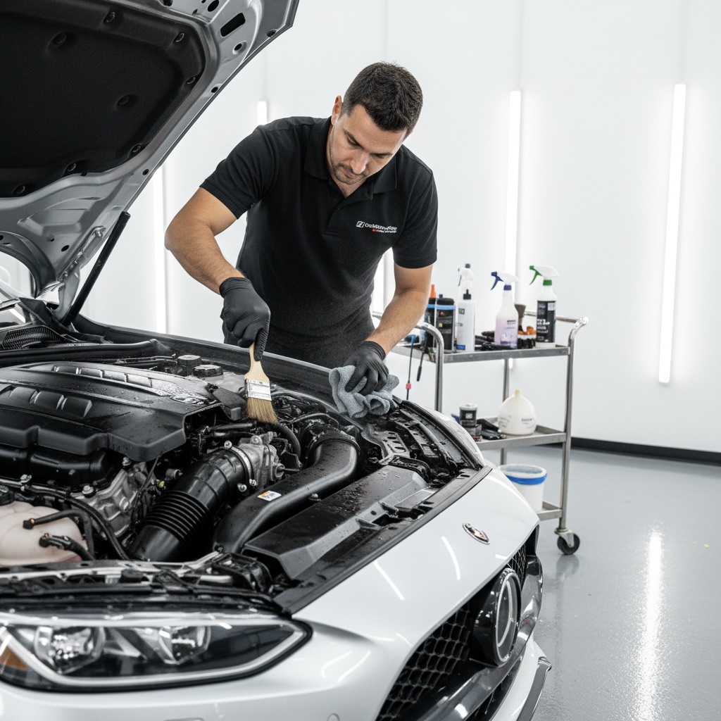 Car Engine Bay Cleaning Dubai | Texas Pro
